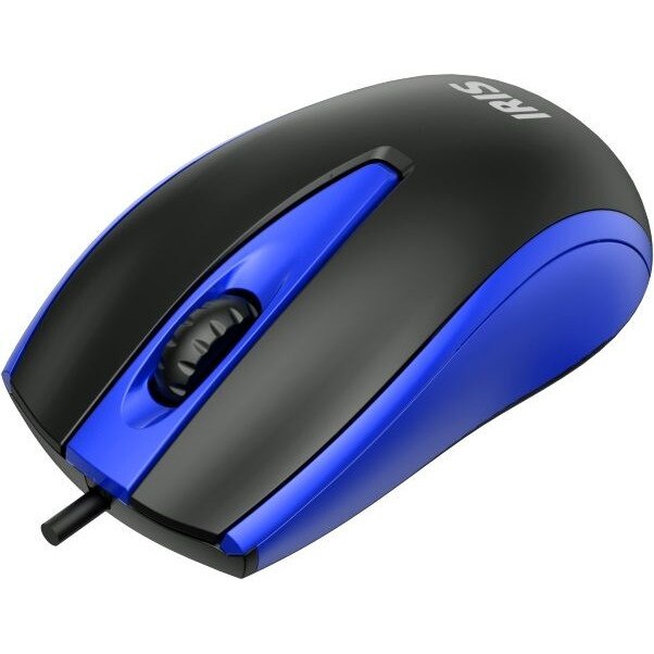 Mouse E-16, IRIS, USB, 1200 DPI, Negru/Albastru - eMAG.ro