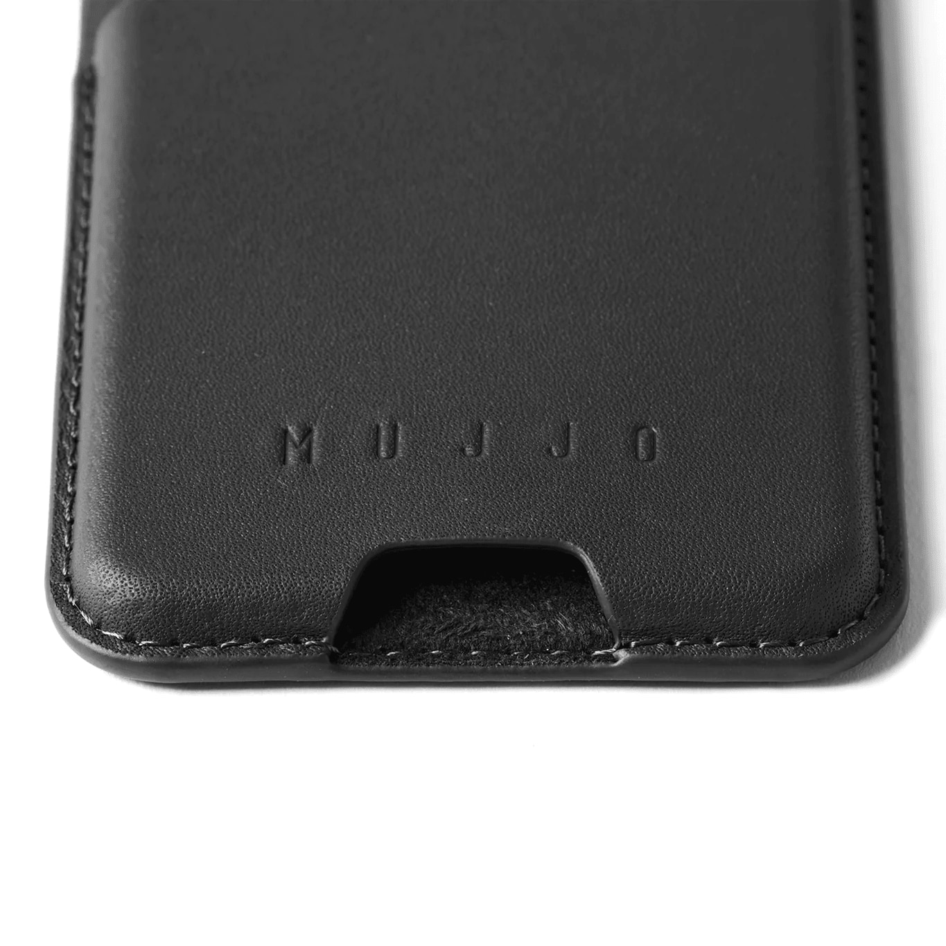 Калъф кожен Mujjo Magsafe Leather Card Wallet, Black - eMAG.bg