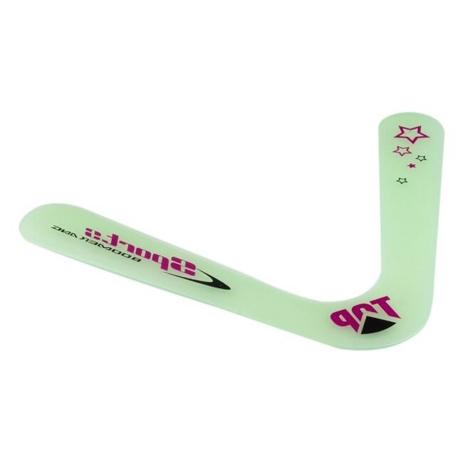 Bumerang din plastic fosforescent, 26.5 cm, Verde - eMAG.ro