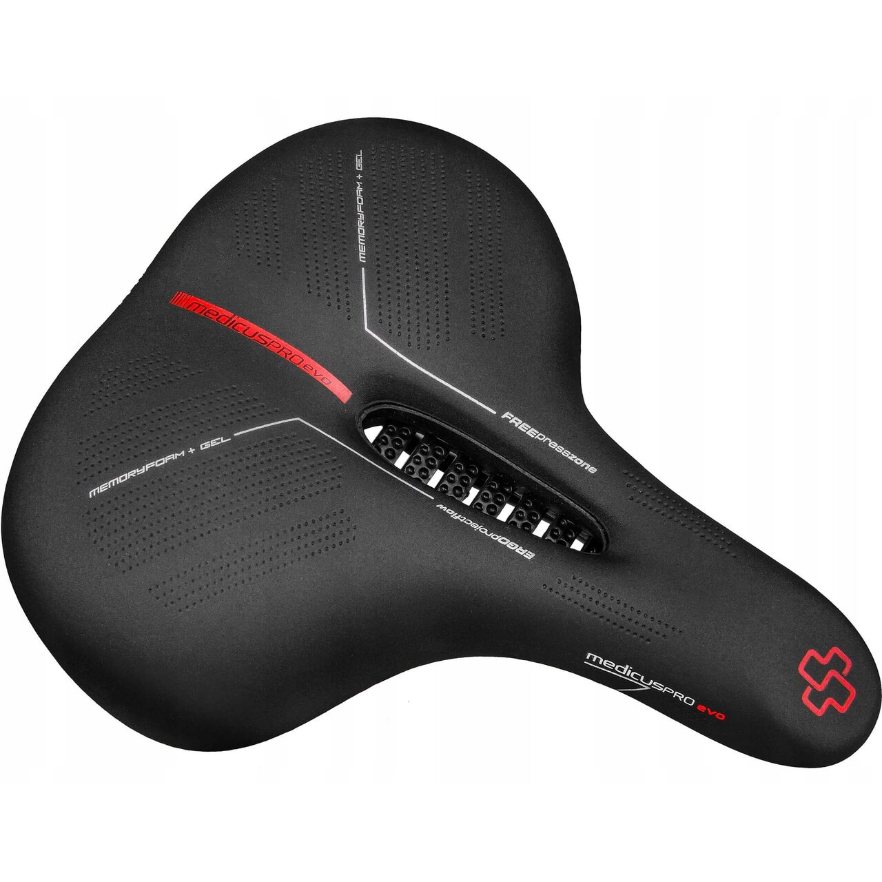 Wittkop Medicus Pro Evo City 3.0 kerékpár nyereg, Memory Foam és Gél ...
