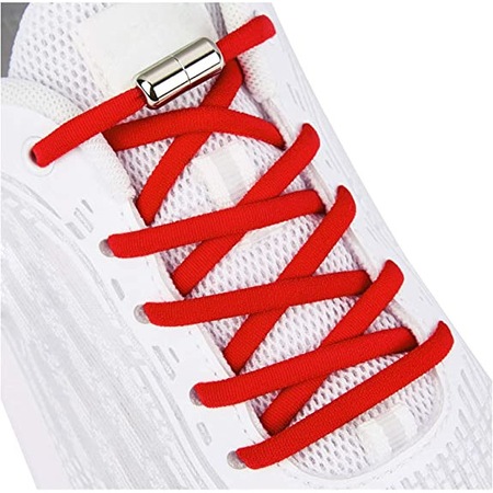Sireturi elastice pentru pantofi, Nylon, Marime unica, Rosu - eMAG.ro