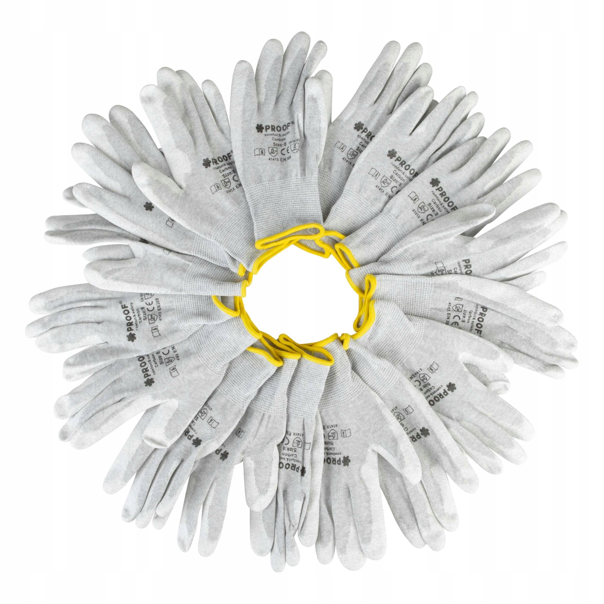 Manusi protectia muncii, Proof, ESD antistatic, Textil, Gri, XS - eMAG.ro