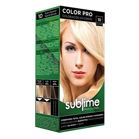 Vopsea de par permanenta Sublime Professional 10 culoare Blond Special ...