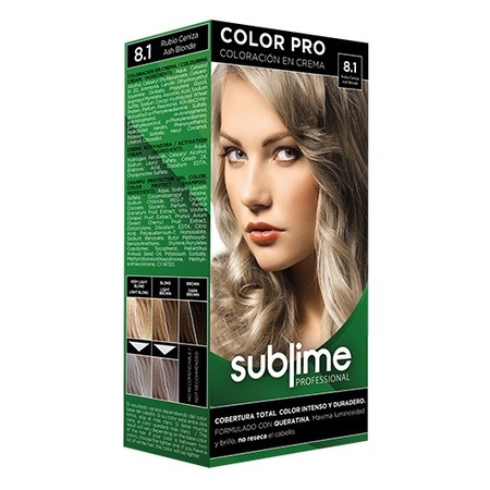 Vopsea de par permanenta Sublime Professional 8.1 culoare Blond Cenusiu ...