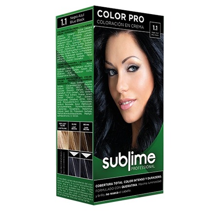Vopsea de par permanenta Sublime Professional 1.1 culoare Negru ...