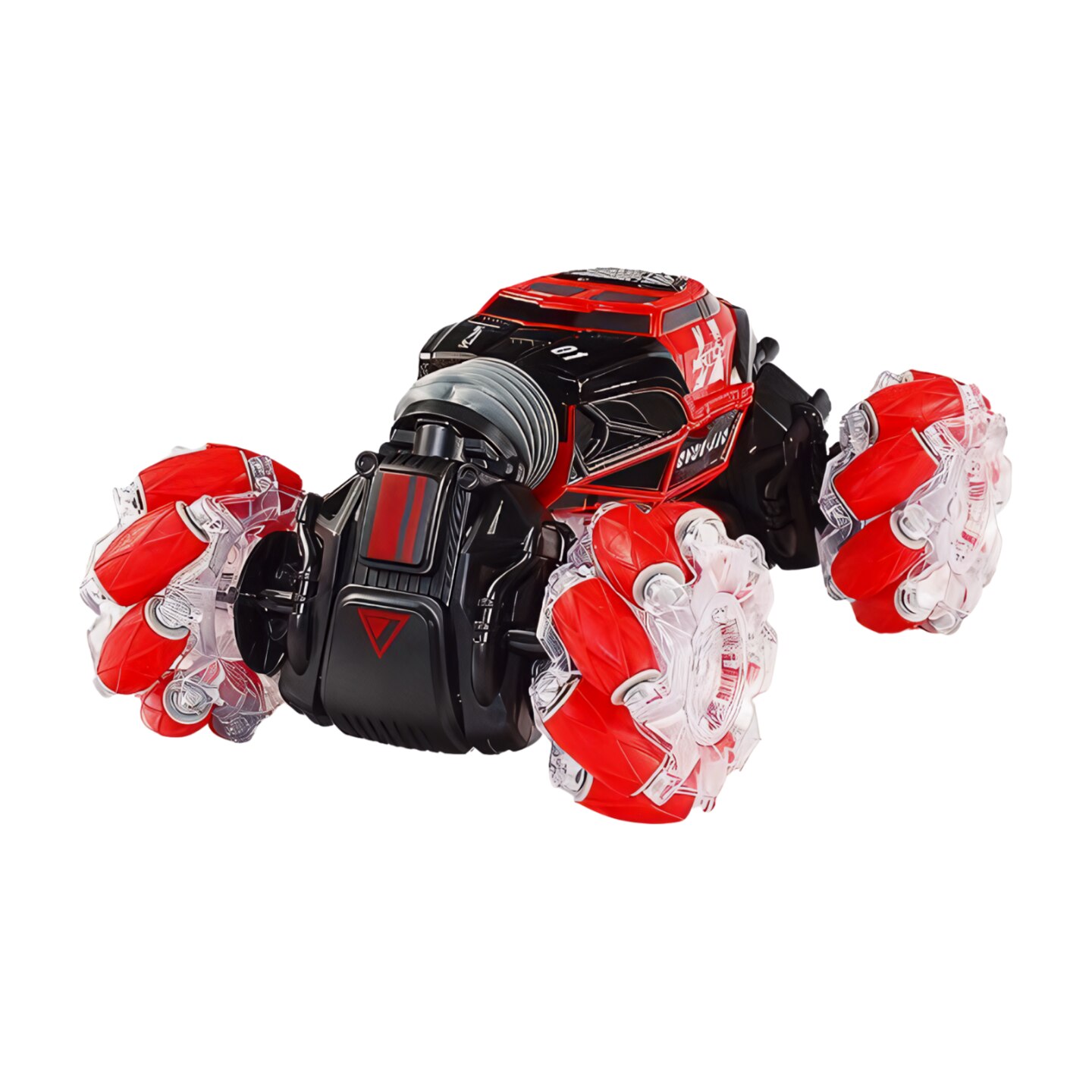 RC autó távirányítóval, kaszkadőr 360, 4x4, piros, 27 x 18 x 12 cm ...