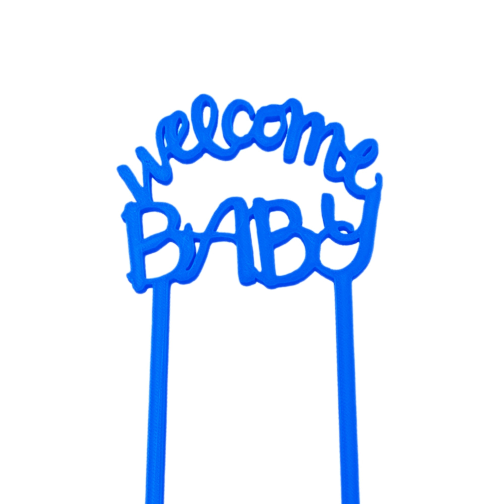 Decoratiune topper tort "Welcome baby", Bun venit bebe, Petrecere ...