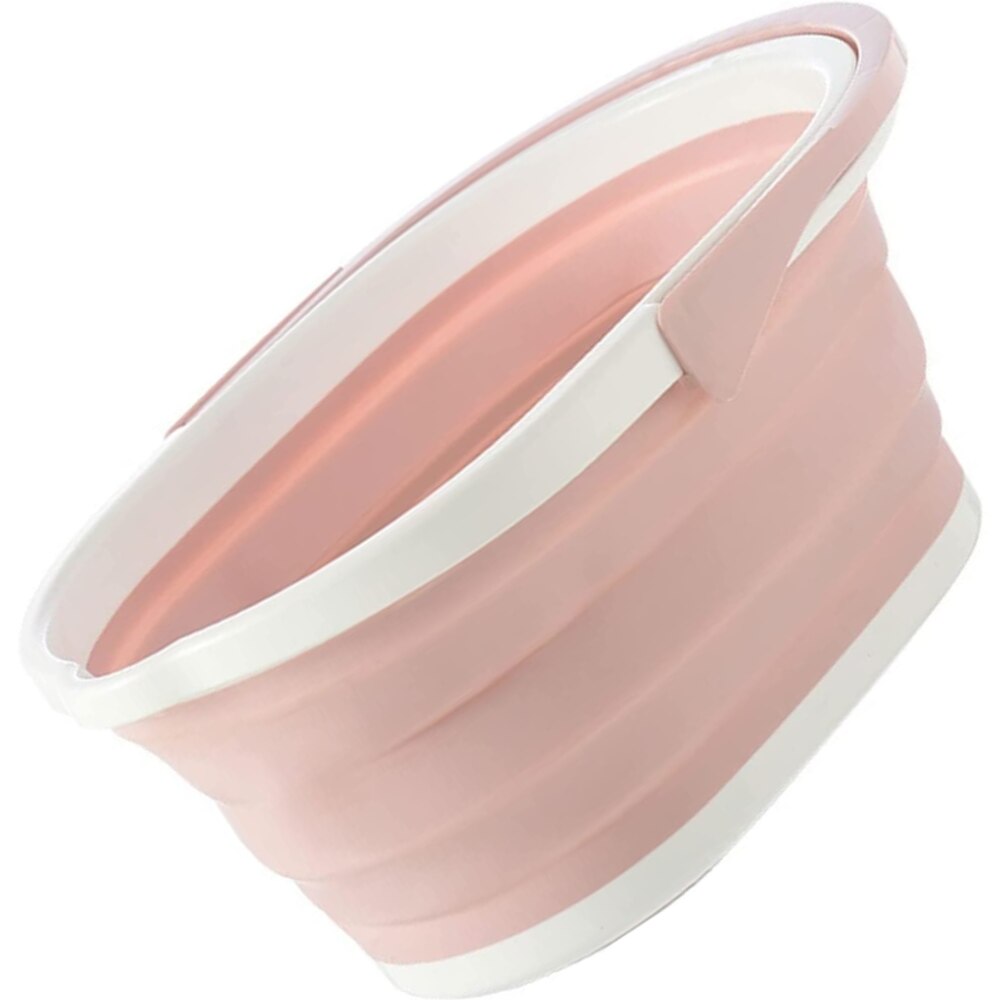 Galeata Pliabila din Silicon, cu Maner din Plastic, 15L, Roz, Bukate ...