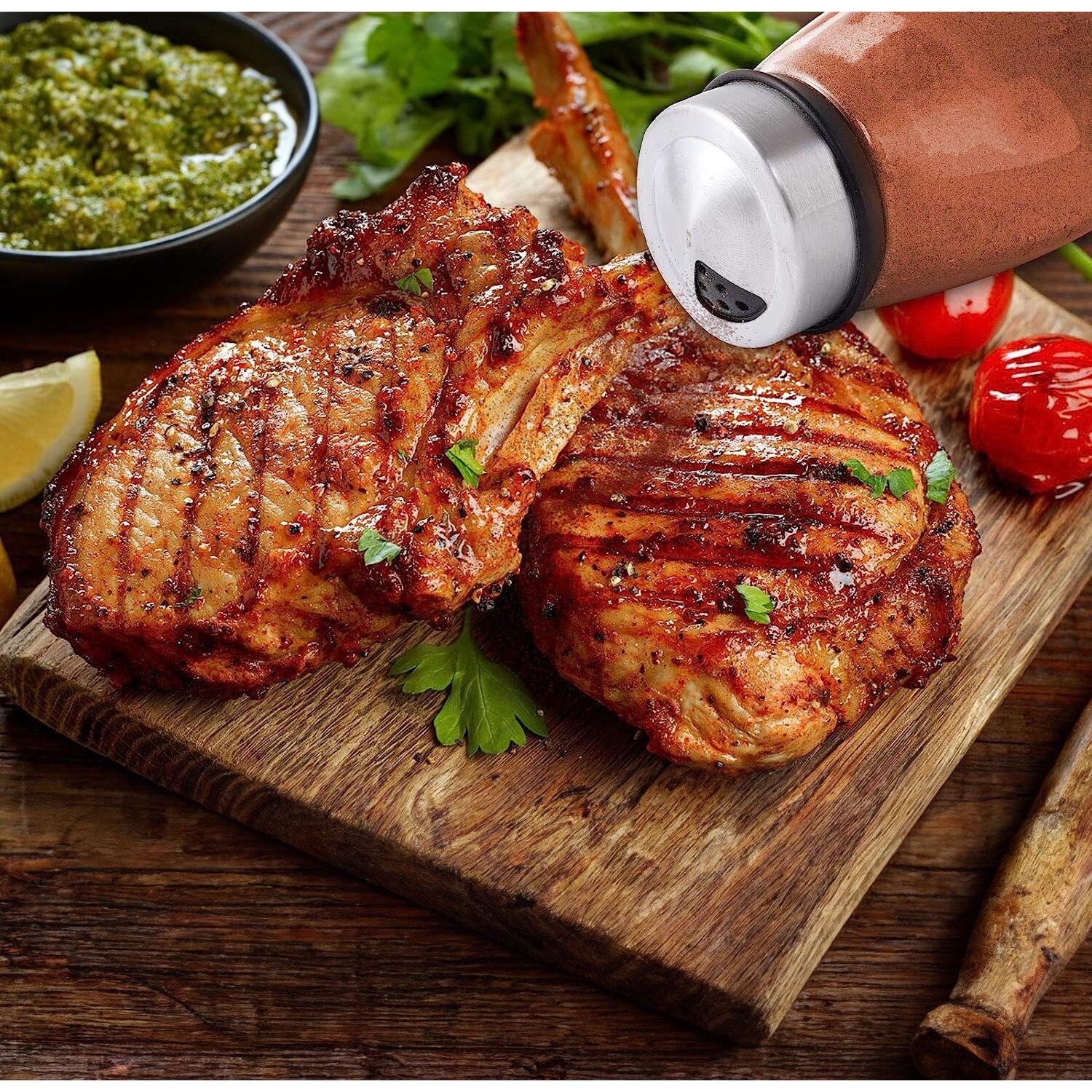 Set de 6 Recipiente Transparente pentru Condimente cu Suport Rotativ ...