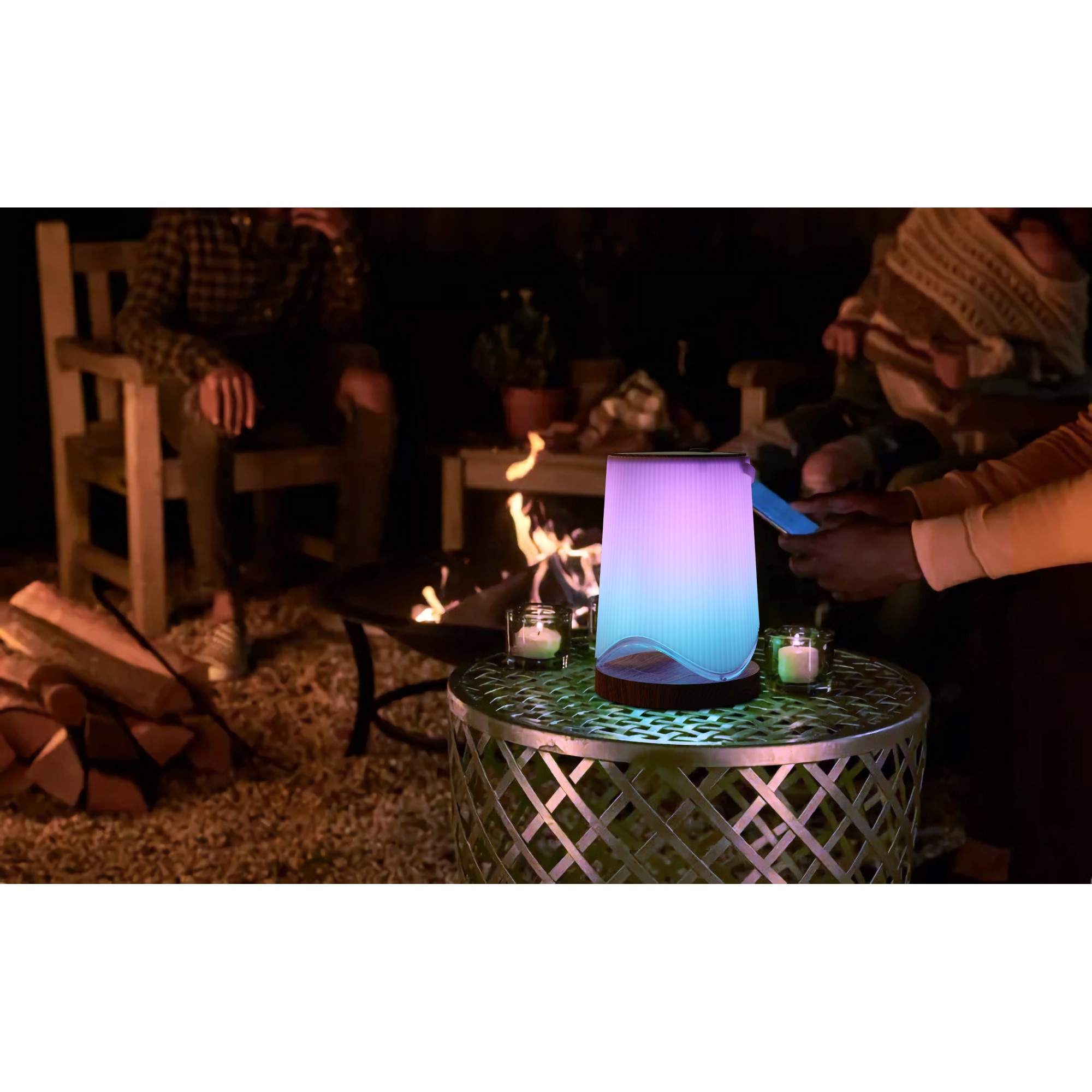 Felinar solar, decorativ, ritm muzical, RGB, usb type C - eMAG.ro