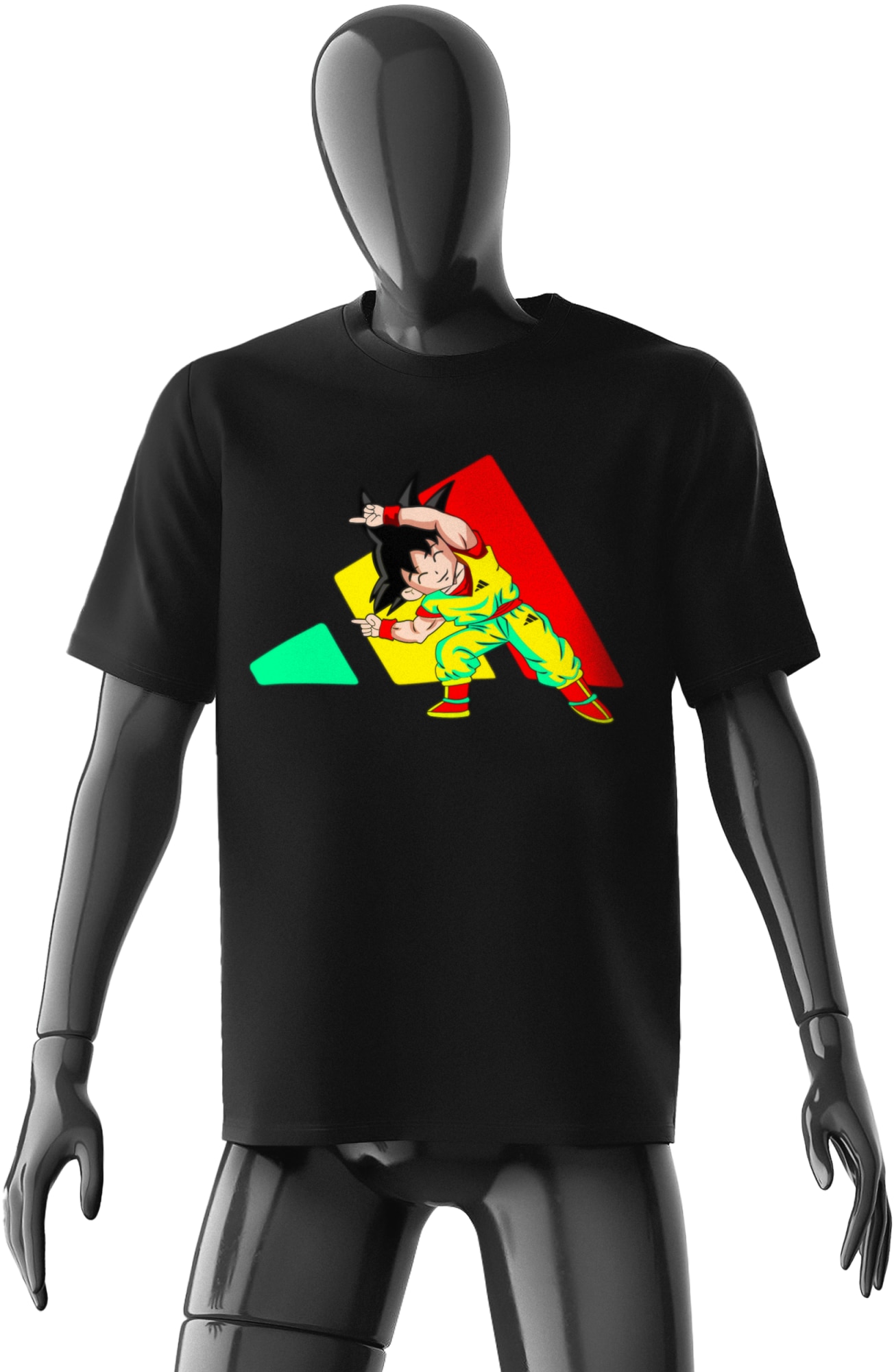 Tricou barbati, Goku in trening adidas, Negru, 2XL - eMAG.ro