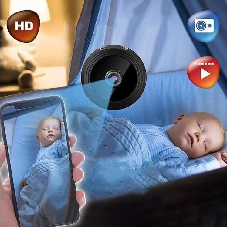 Camera de Dimensiuni Mici Wifi Full HD 1080p Suport Card 128gb ...