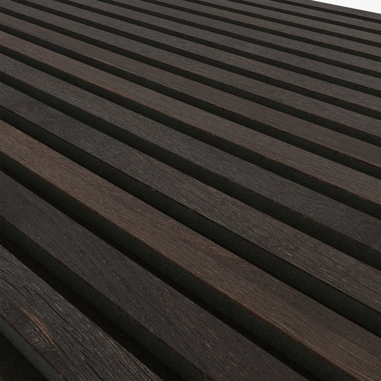 Riflaj din MDF Akupanel, Woodupp, Stejar Afumat Rustic, suport acustic ...