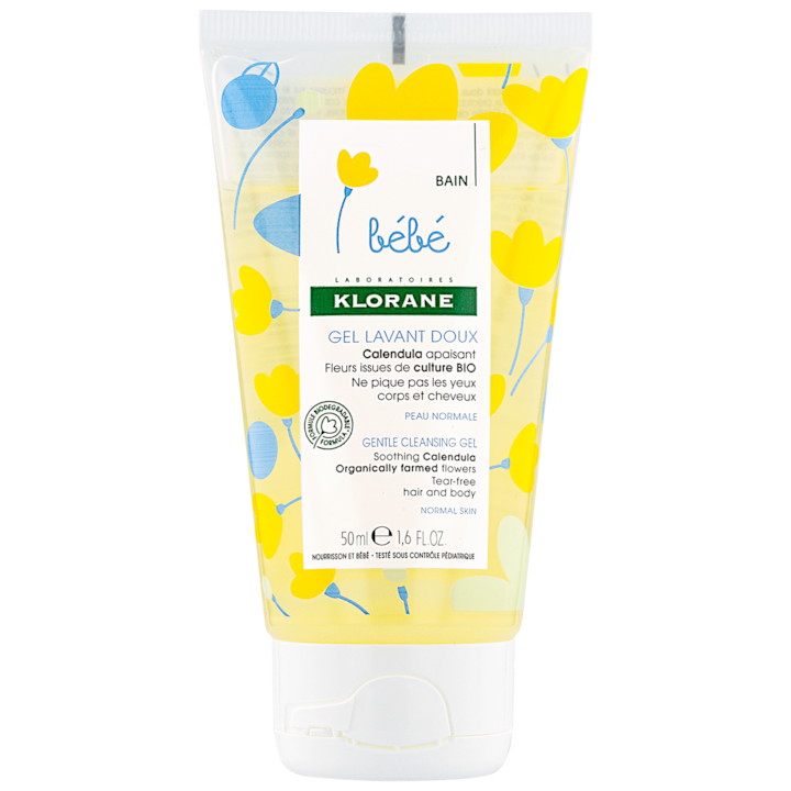 Gel spumant pentru par si corp Klorane Bebe, 50 ml - eMAG.ro