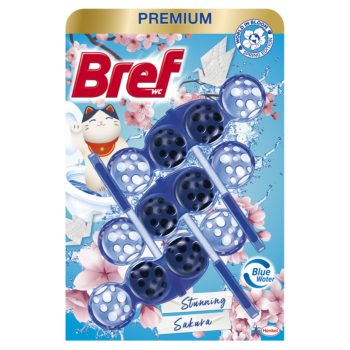 Odorizant toaleta Bref Color Aktiv Stunning Sakura, Spring Edition ...