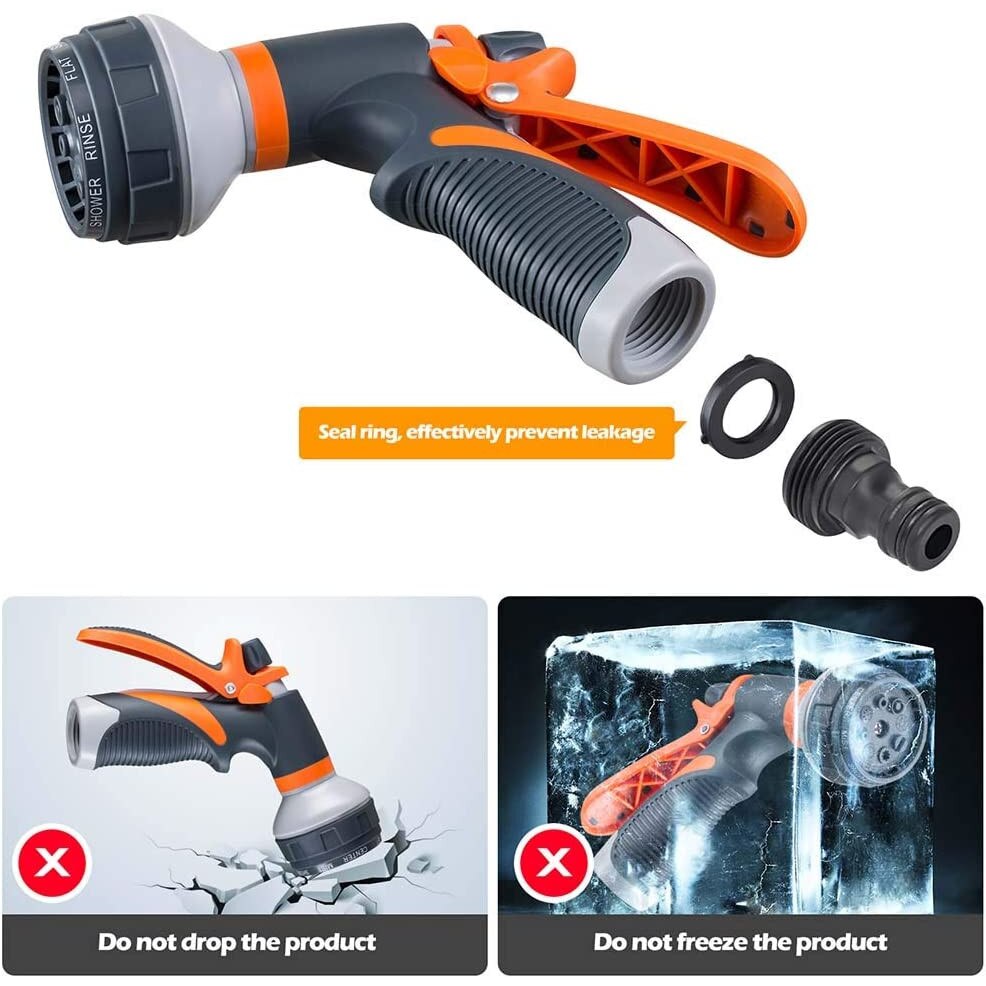 Duza pentru furtun, Plastic/Aliaj/Cauciuc, 8 Moduri stropire ...