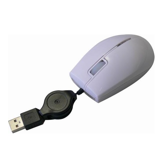 Mouse All New M-92, Optic, USB cu fir, 800DPI, 3 butoane, Alb - eMAG.ro