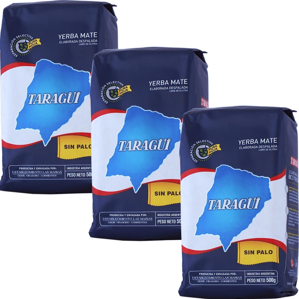 Ceai Yerba Mate Taragui Sin Palo, Argentina, 3 x 500g - eMAG.ro