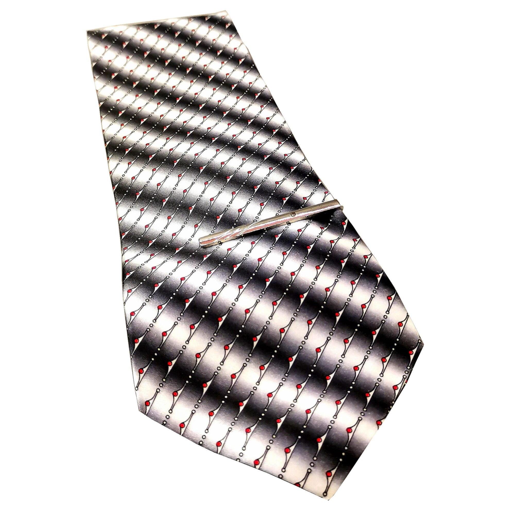 Cravata cu ac, neagra, poliester, 150 cm, Claum, 9-3/8, 3 - eMAG.ro
