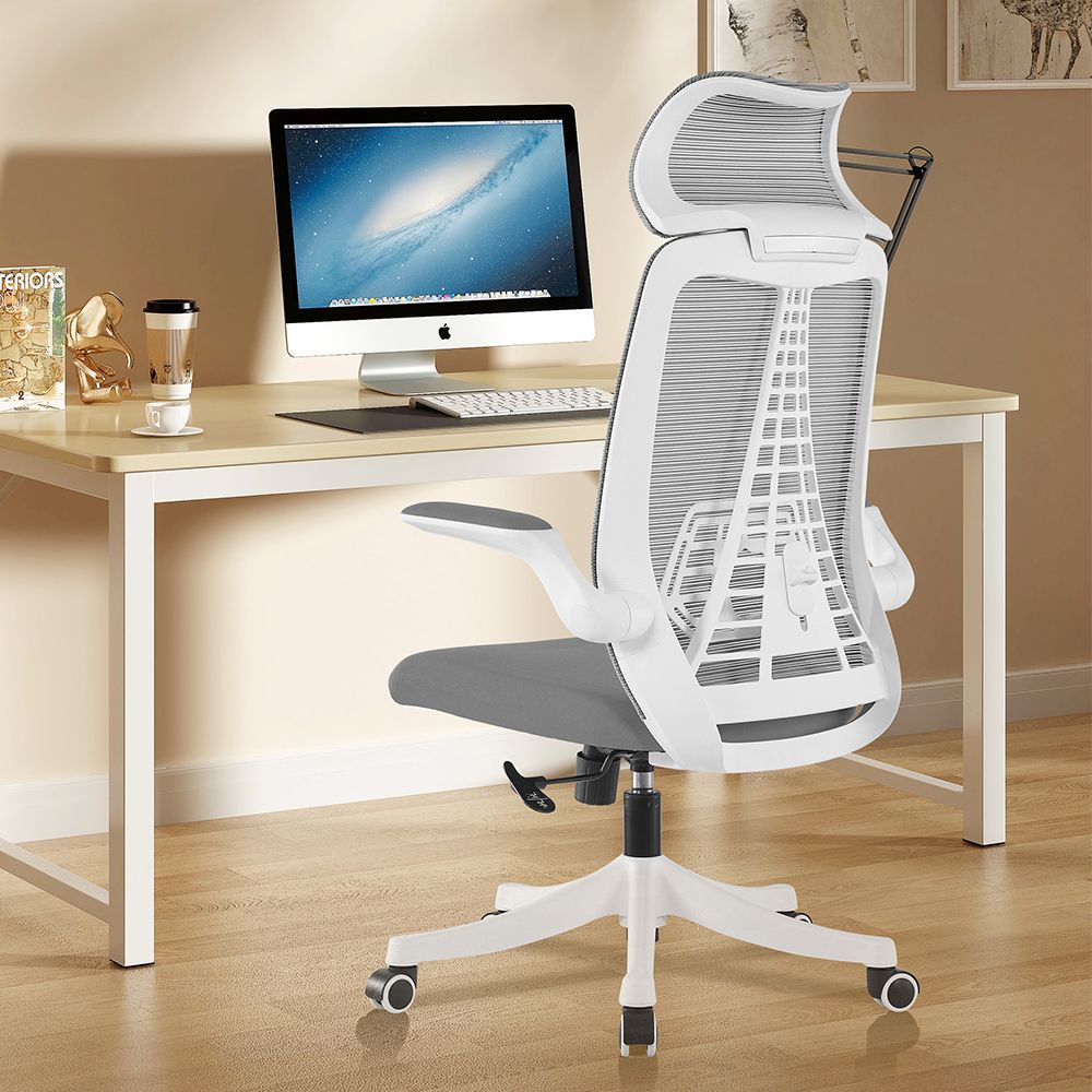 Scaun Ergonomic Pentru Birou, Cu Roti Antiderapante si Sezut Tapitat Cu ...