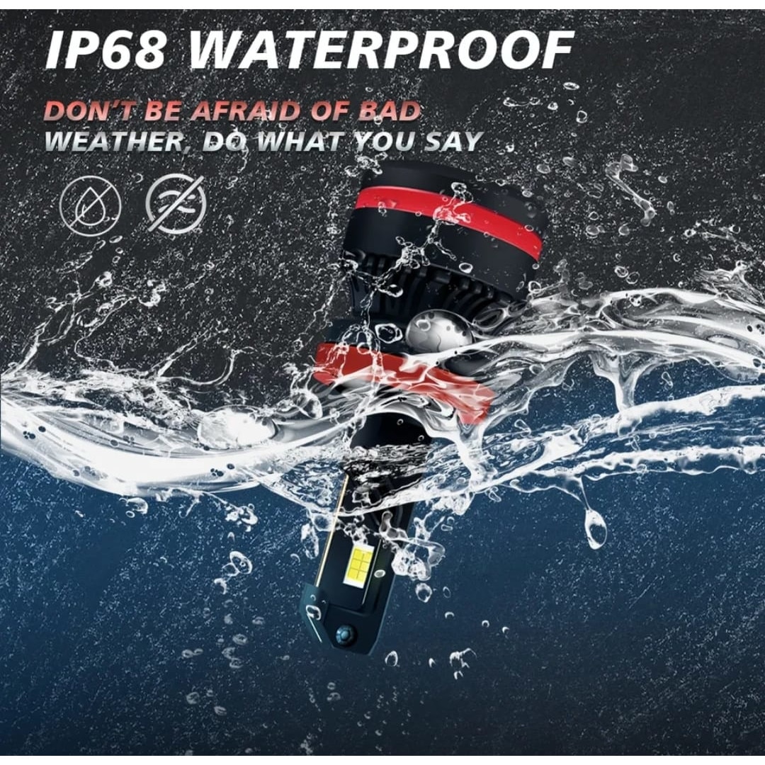 Set 2 Becuri LED Auto H4 AutoREY® Premium, 55w/bec, 20000 Lumeni, 6500K ...