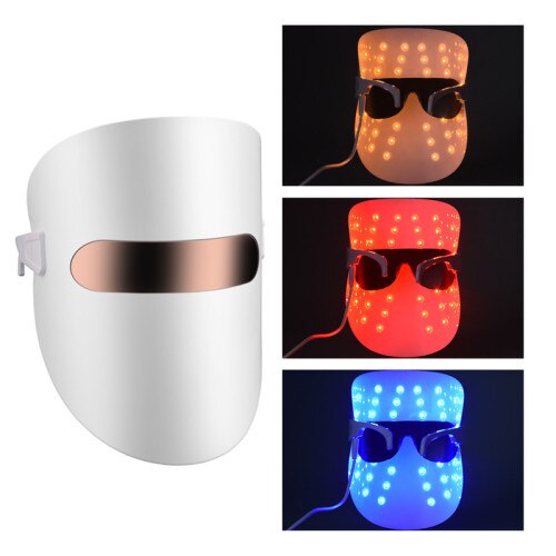 SDLOGAL LED Light Facial Mask Led Трицветен акне Photonic Rejuvenation ...