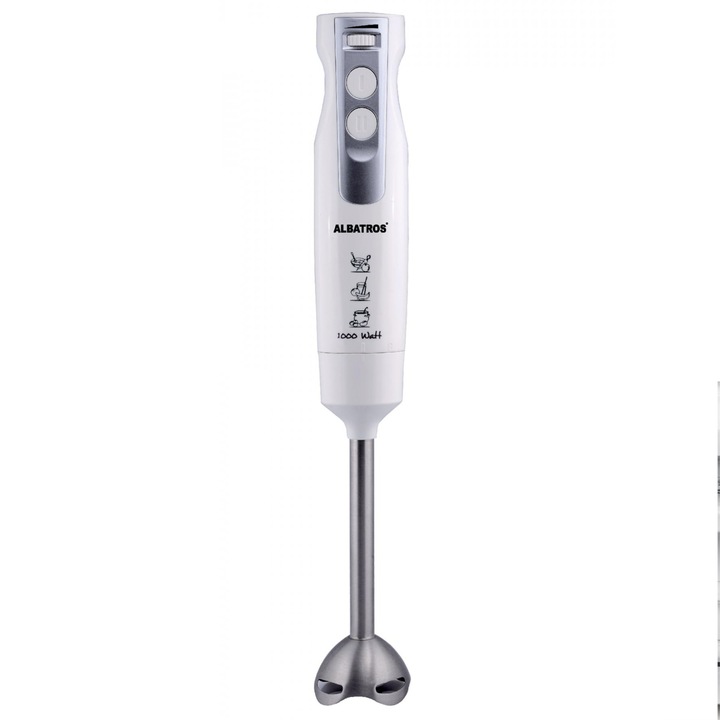 Mixer vertical Albatros, 1000 W, 2 trepte de viteza, vas blender de 1.5 ...