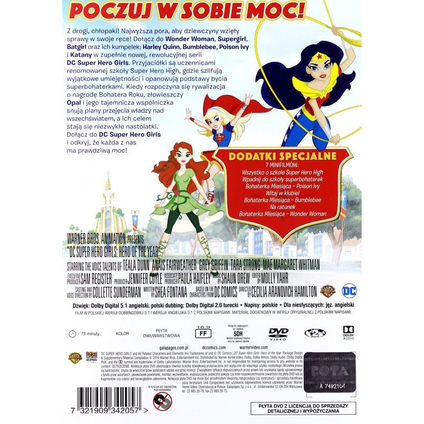 DC Super Hero Girls: Hero of the Year [DVD] - eMAG.ro
