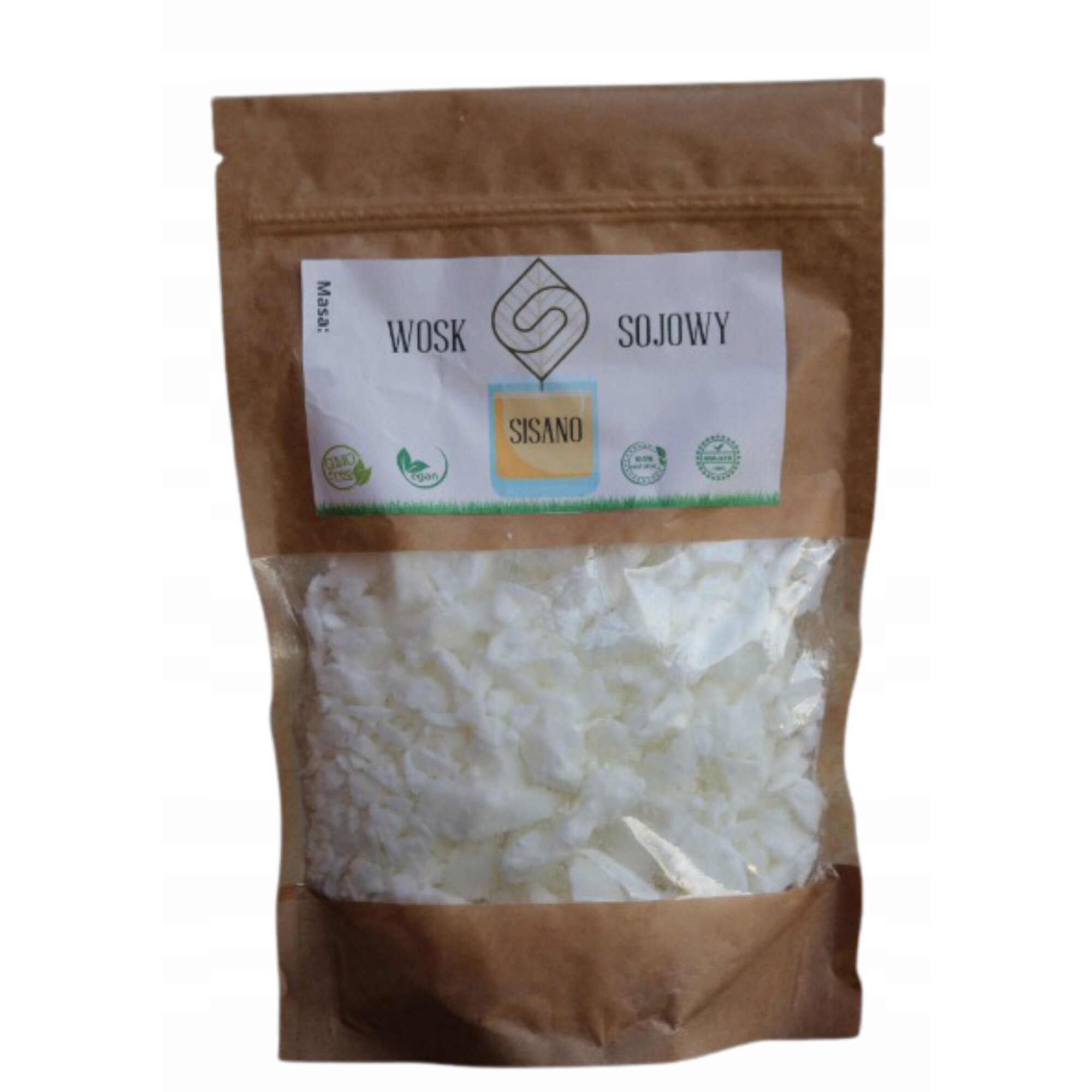 Ceara naturala pentru lumanari, Sisano, de soia, 250 g, Alb - eMAG.ro