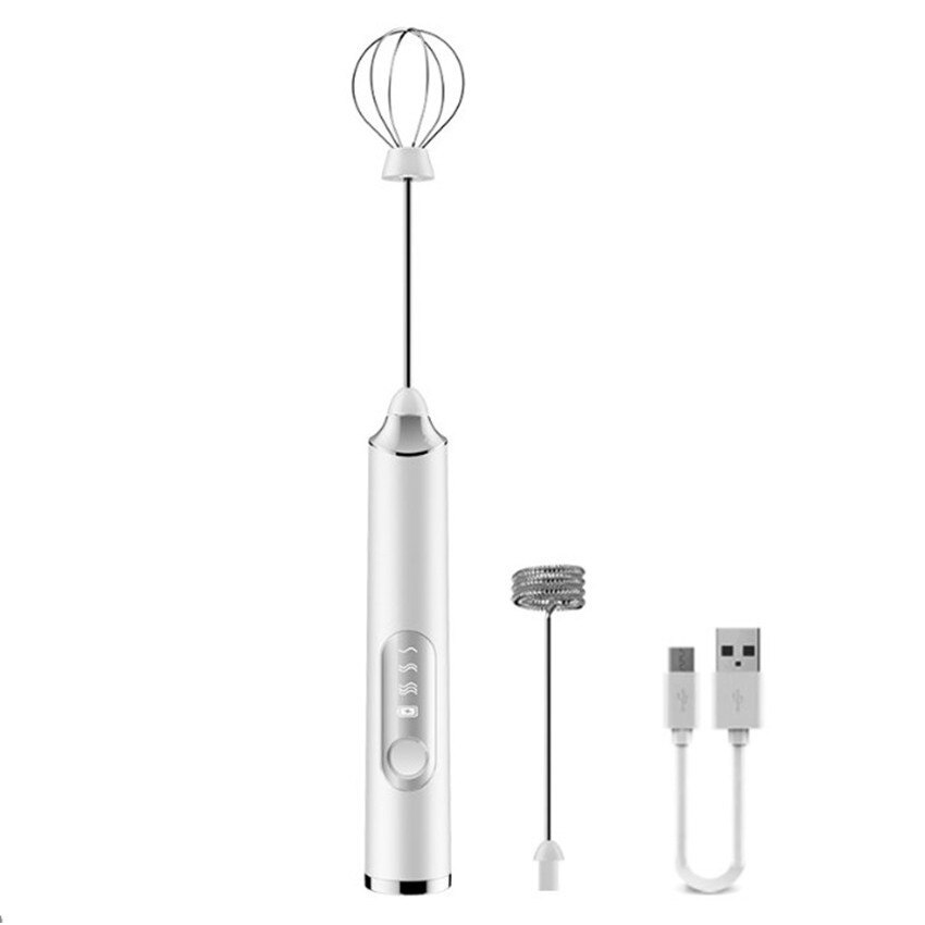 Mixer spuma lapte, BOMSTOM, Inox, USB, Reglare cu 3 viteze，Argintiu ...