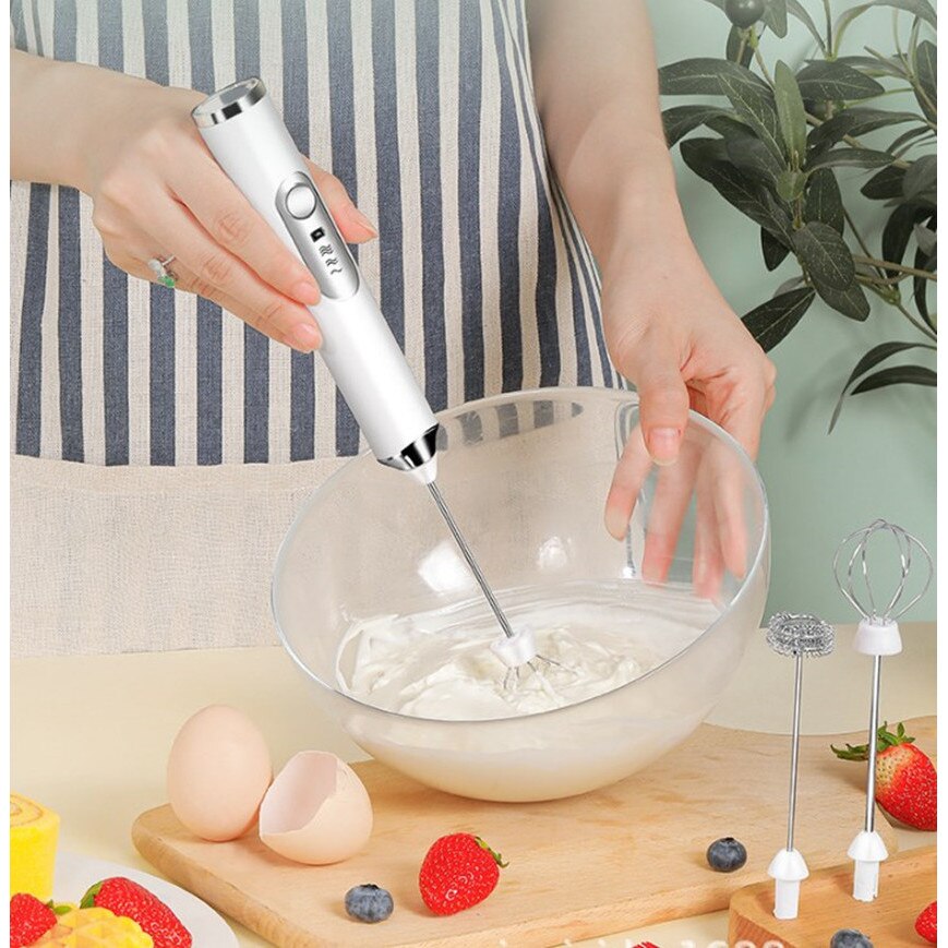 Mixer spuma lapte, BOMSTOM, Inox, USB, Reglare cu 3 viteze，Argintiu ...