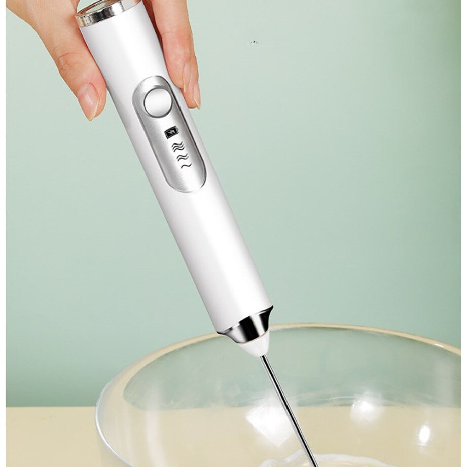 Mixer spuma lapte, BOMSTOM, Inox, USB, Reglare cu 3 viteze，Argintiu ...