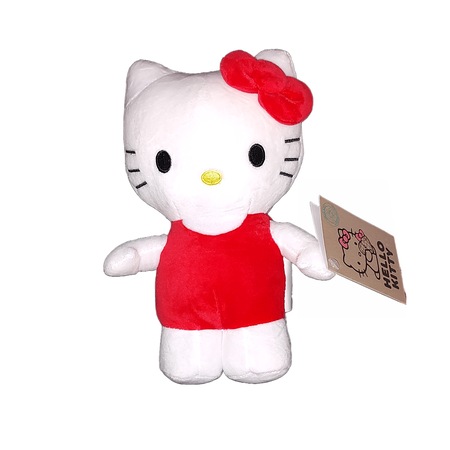 Jucarie de plus Hello Kitty, Rosu, Inaltime 25CM - eMAG.ro