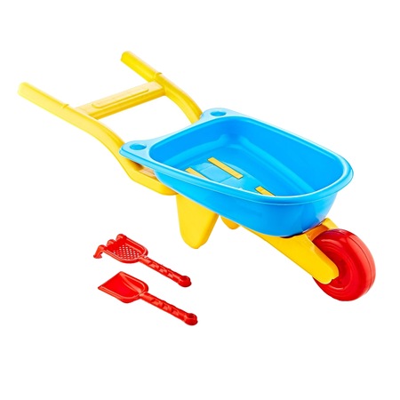 Roaba mare pentru copii cu lopatica si grebla - eMAG.ro