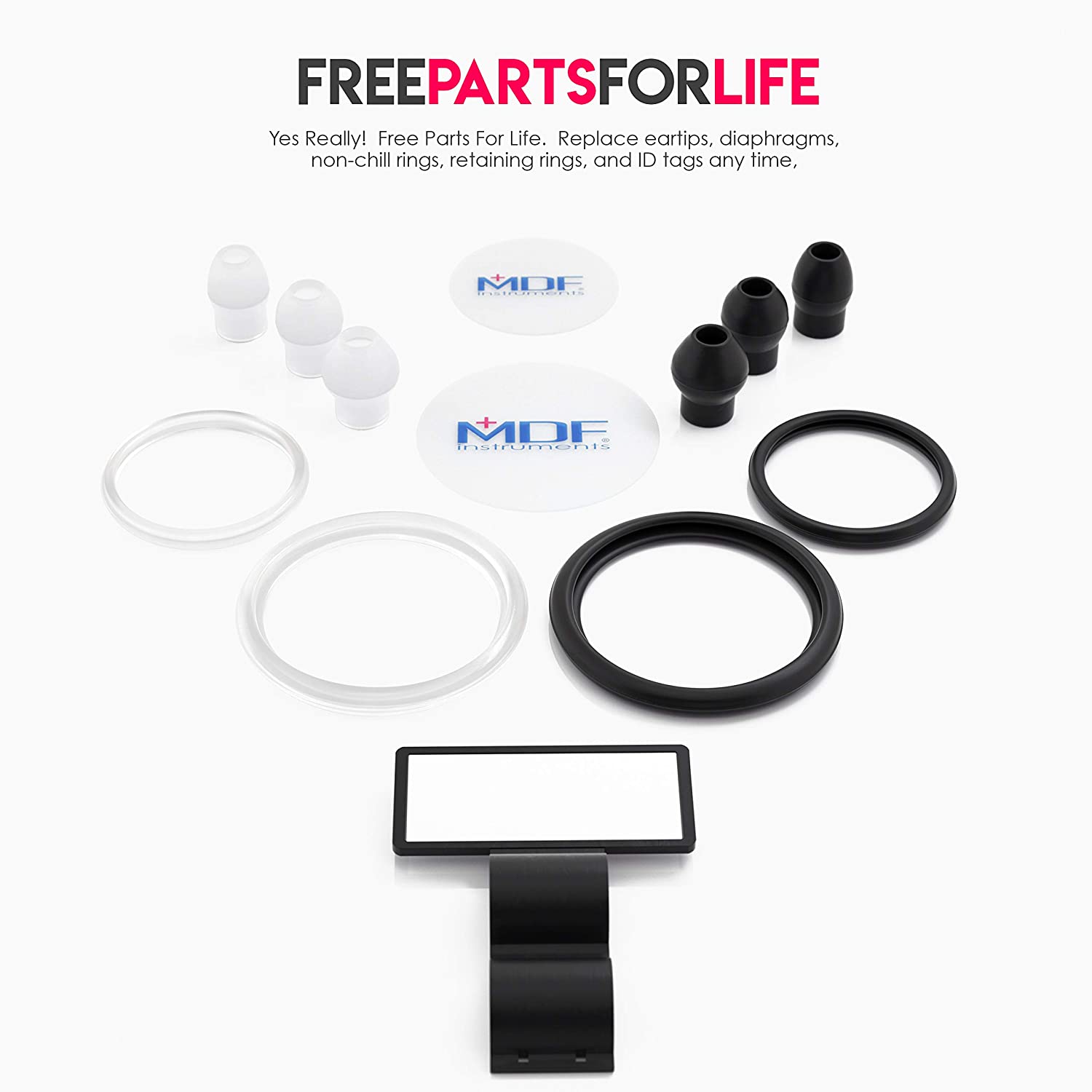 Stetoscop profesional MDF Acoustica cu cap dublu, usor, aluminiu ...