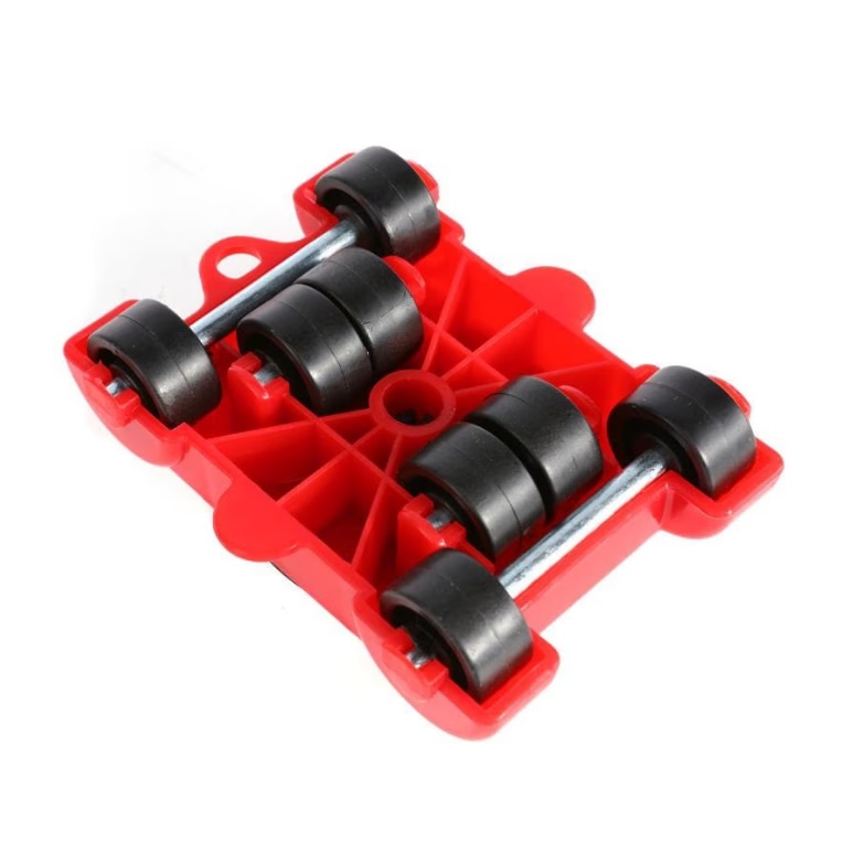 Set AT PERFORMANCE Echipament Pentru Mutat Mobila, Metal, Rosu, 5 Piese ...