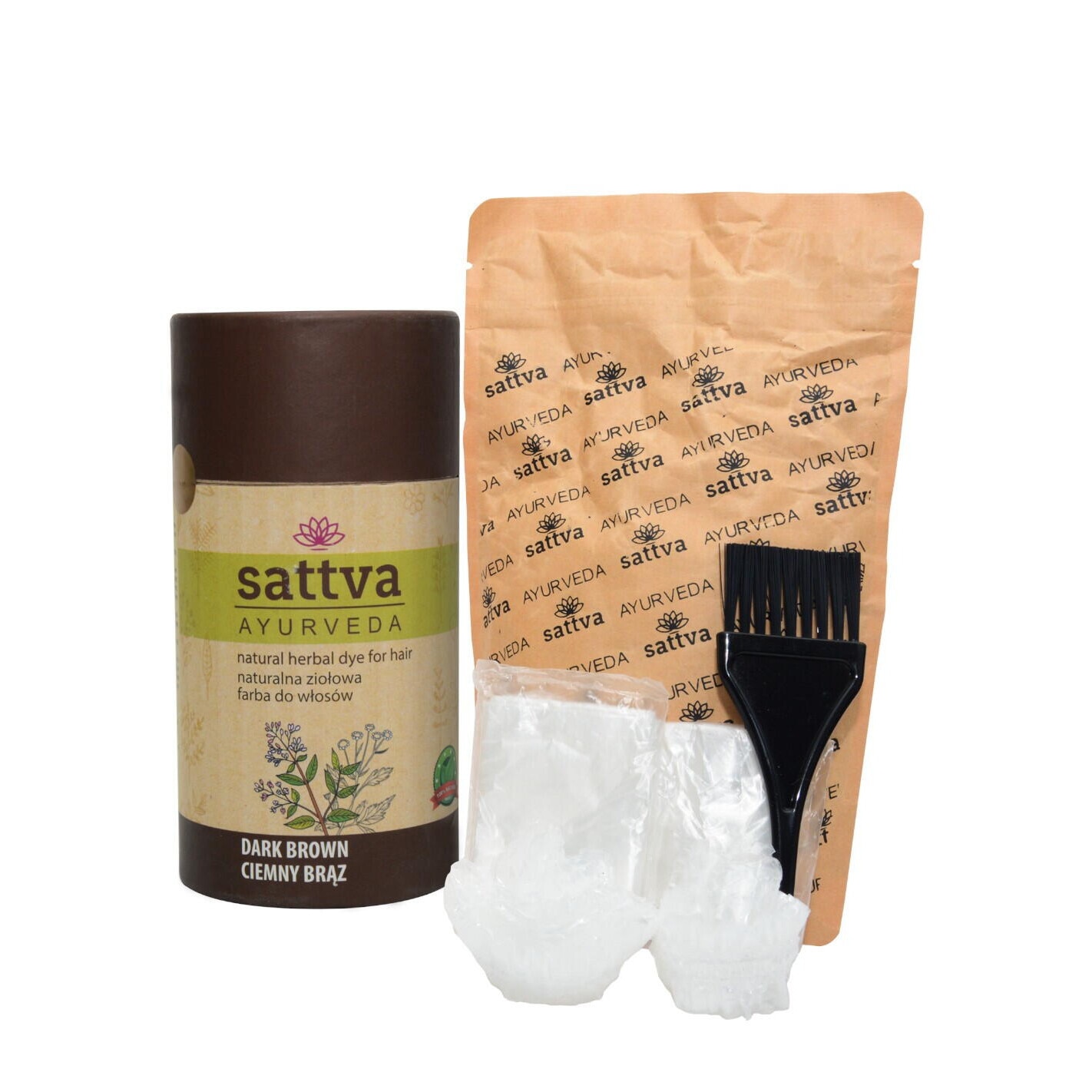 Vopsea Ciocolatiu Inchis, 150 gr - Sattva Ayurveda - eMAG.ro