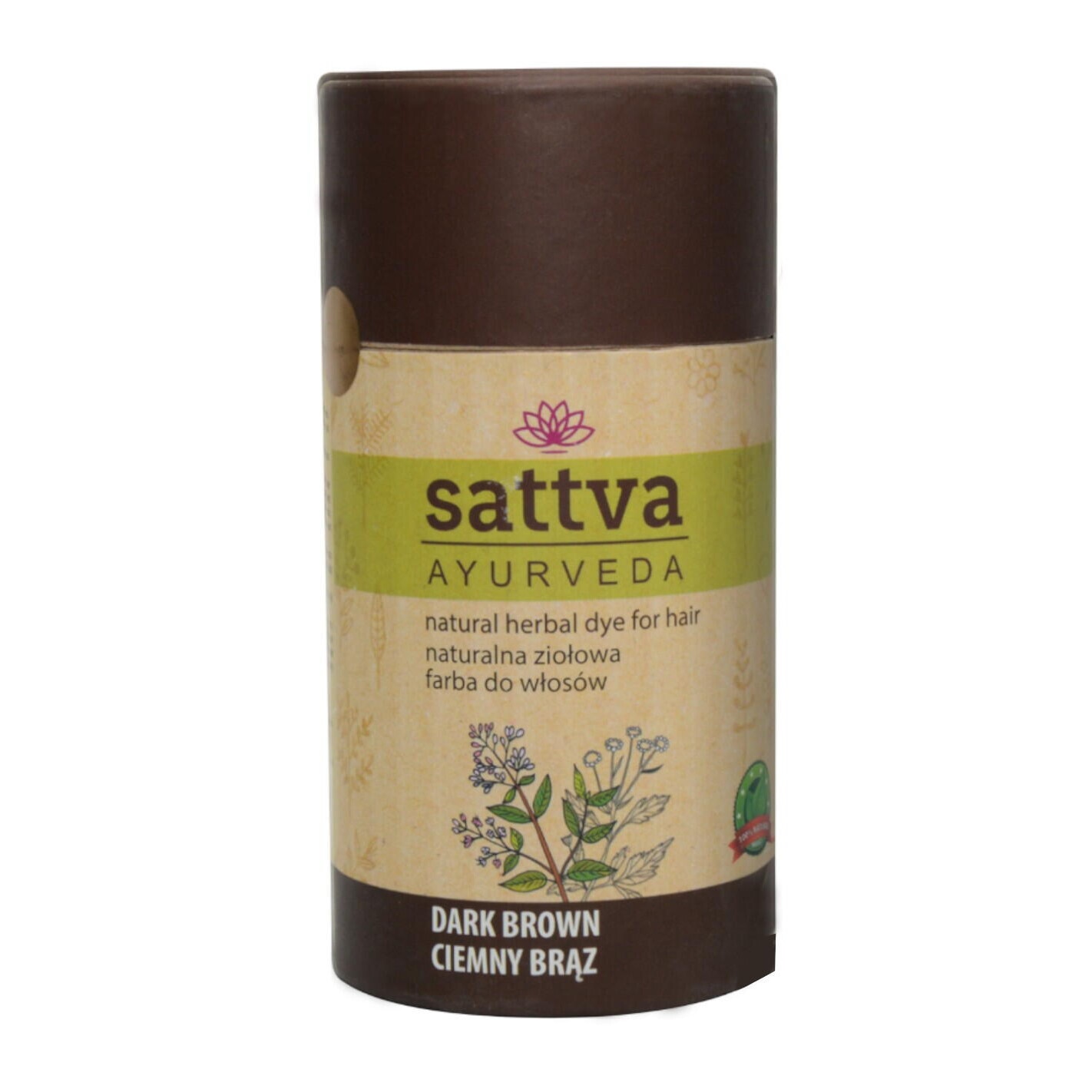 Vopsea Ciocolatiu Inchis, 150 gr - Sattva Ayurveda - eMAG.ro
