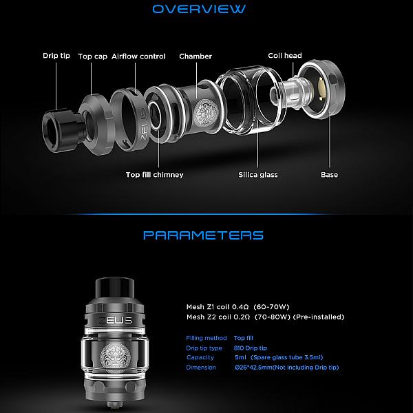 Atomizor Tigara Electronica Geekvape Zeus Sub-Ohm, 5ml, Rainbow - eMAG.ro