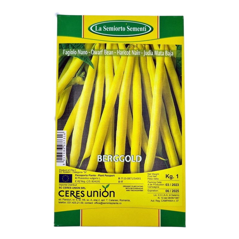 Seminte de fasole fideluta Berggold, 1 Kilogram - eMAG.ro