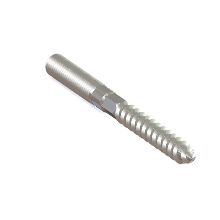 Surub cu 2 filete, Niczuk, Zinc galvanizat, M8 x 200 mm, Argintiu - eMAG.ro