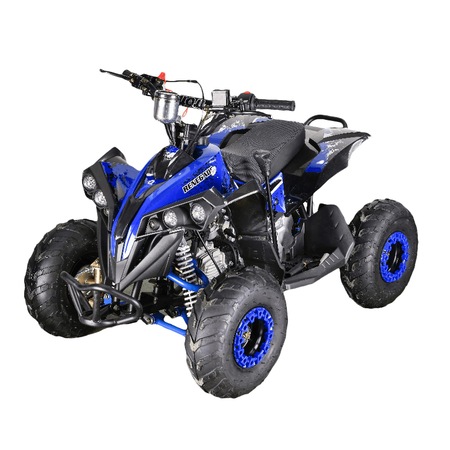 ATV002, motor benzina,110cc, 4 viteze, cutie viteze manuala, transmisie lant, albastru - eMAG.ro