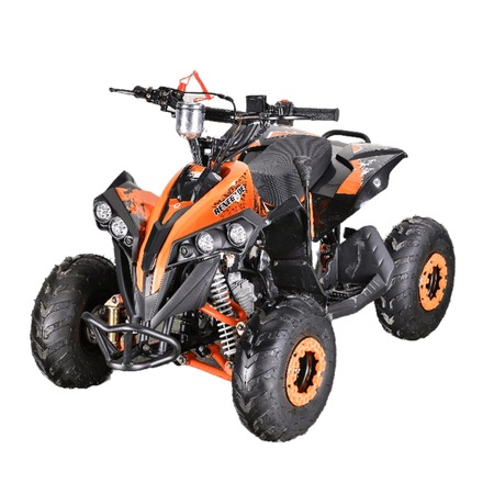 ATV002, motor benzina,110cc, 4 viteze, cutie viteze manuala, transmisie lant, Portocaliu - eMAG.ro