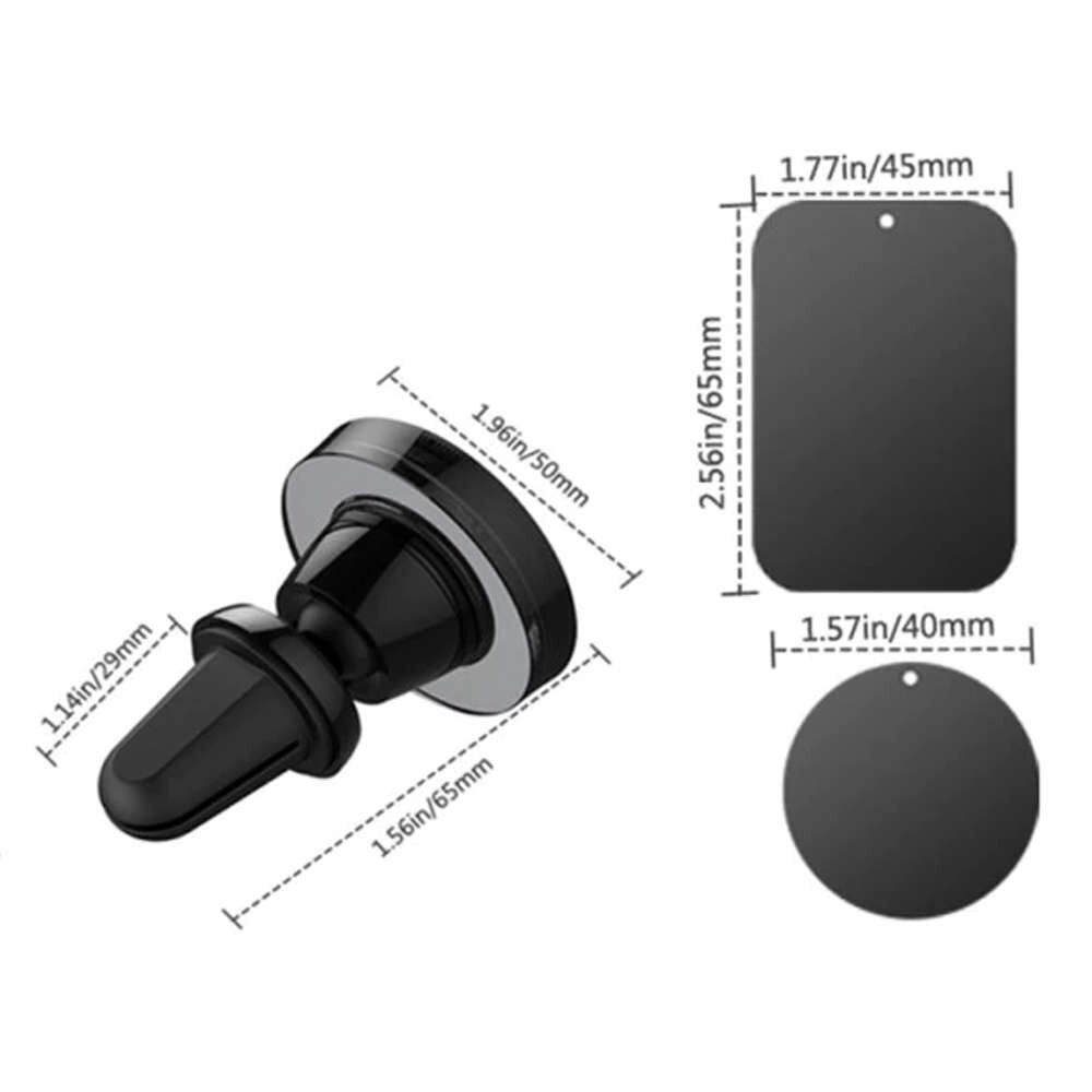 Suport magnetic telefon, Alogy, Negru - eMAG.ro