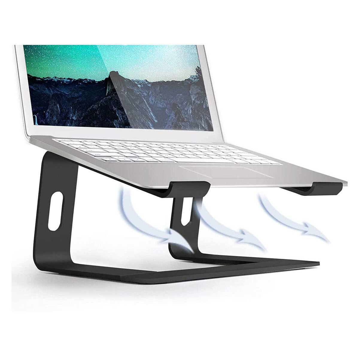 Suport pentru laptop pliabil, Alogy, Negru - eMAG.ro