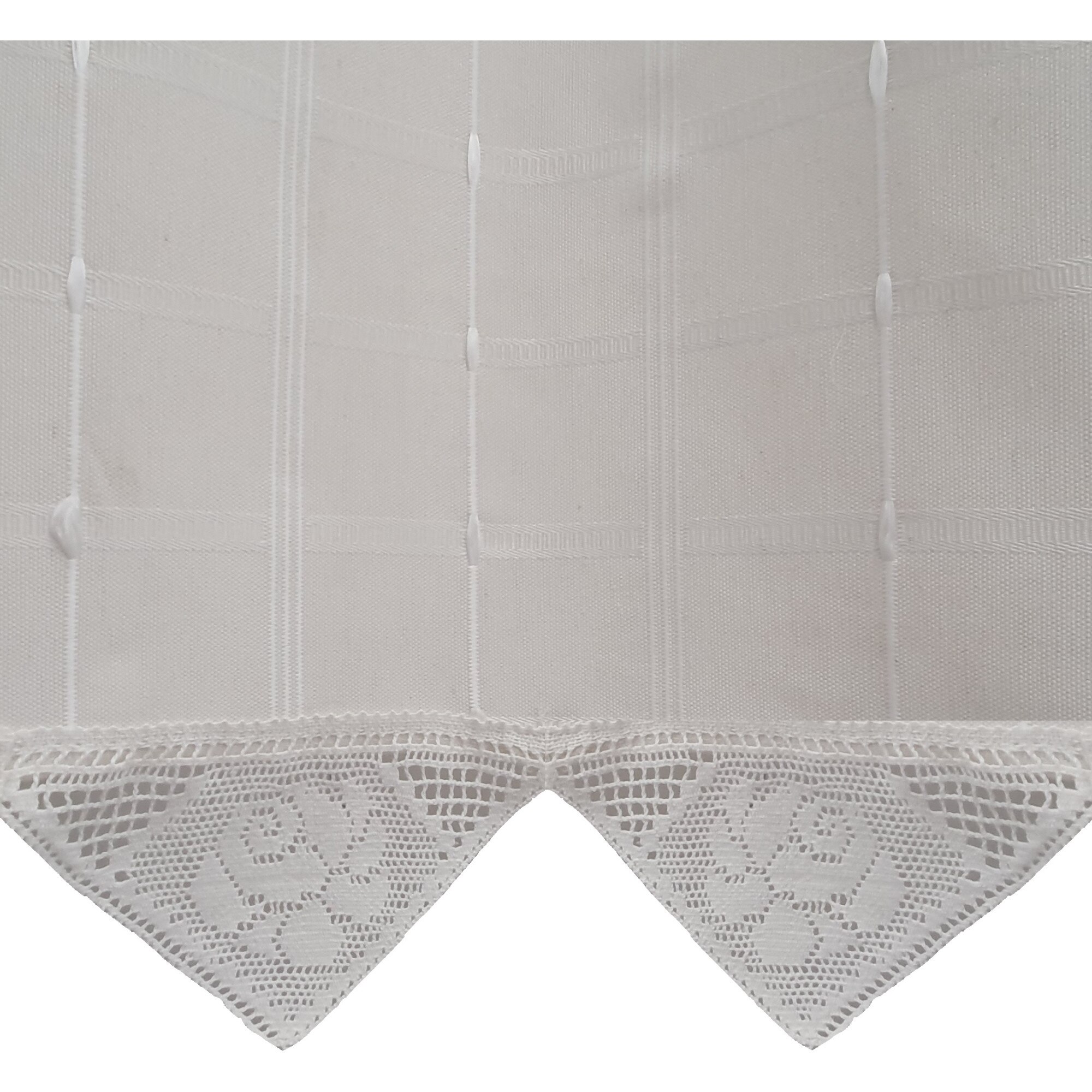 Perdea rustica Decorint confectionata cu bride PRB.01, Crem, 150 x 160 ...