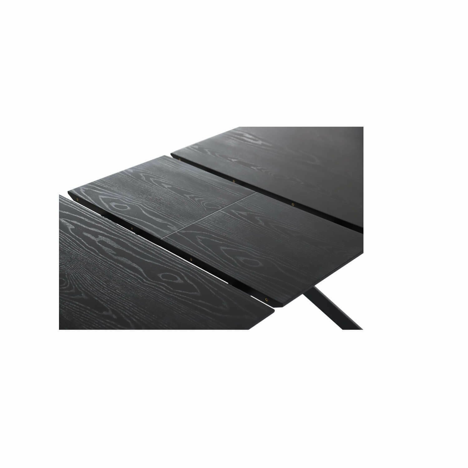 Masa extensibila, Fly, Cadru din matel si blat din MDF, Negru, 140 ...