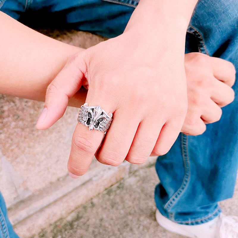 Inel de iris antic, argint antic, deschidere reglabila - eMAG.ro