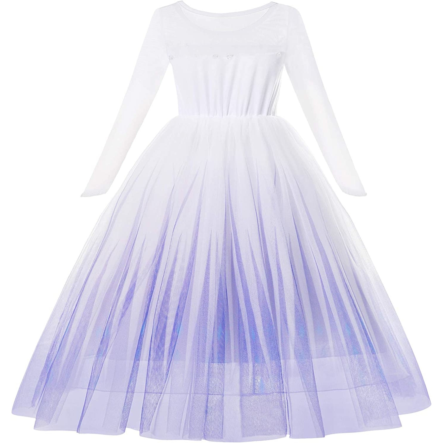 Set Rochie Elsa Frozen 2, cu Accesorii si Trena detasabila, Tesaturi ...