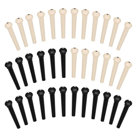 Set 36 stifturi pentru chitara, Pili-Paradise, Plastic, Alb/Negru - eMAG.ro